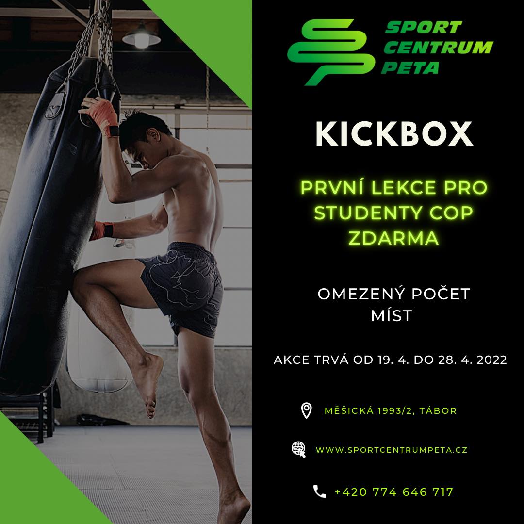 Trénink Kickboxu ZDARMA – Vyšší odborná škola, Střední škola, Centrum ...